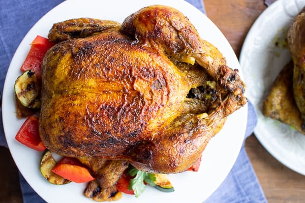 Roasted Chicken With Curry Seasoning - Savory Thoughts