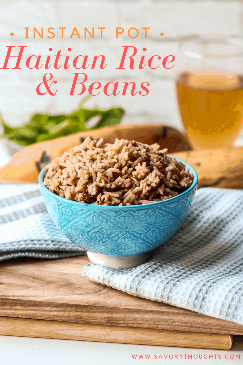 Instant Pot Haitian Rice And Beans - Savory Thoughts