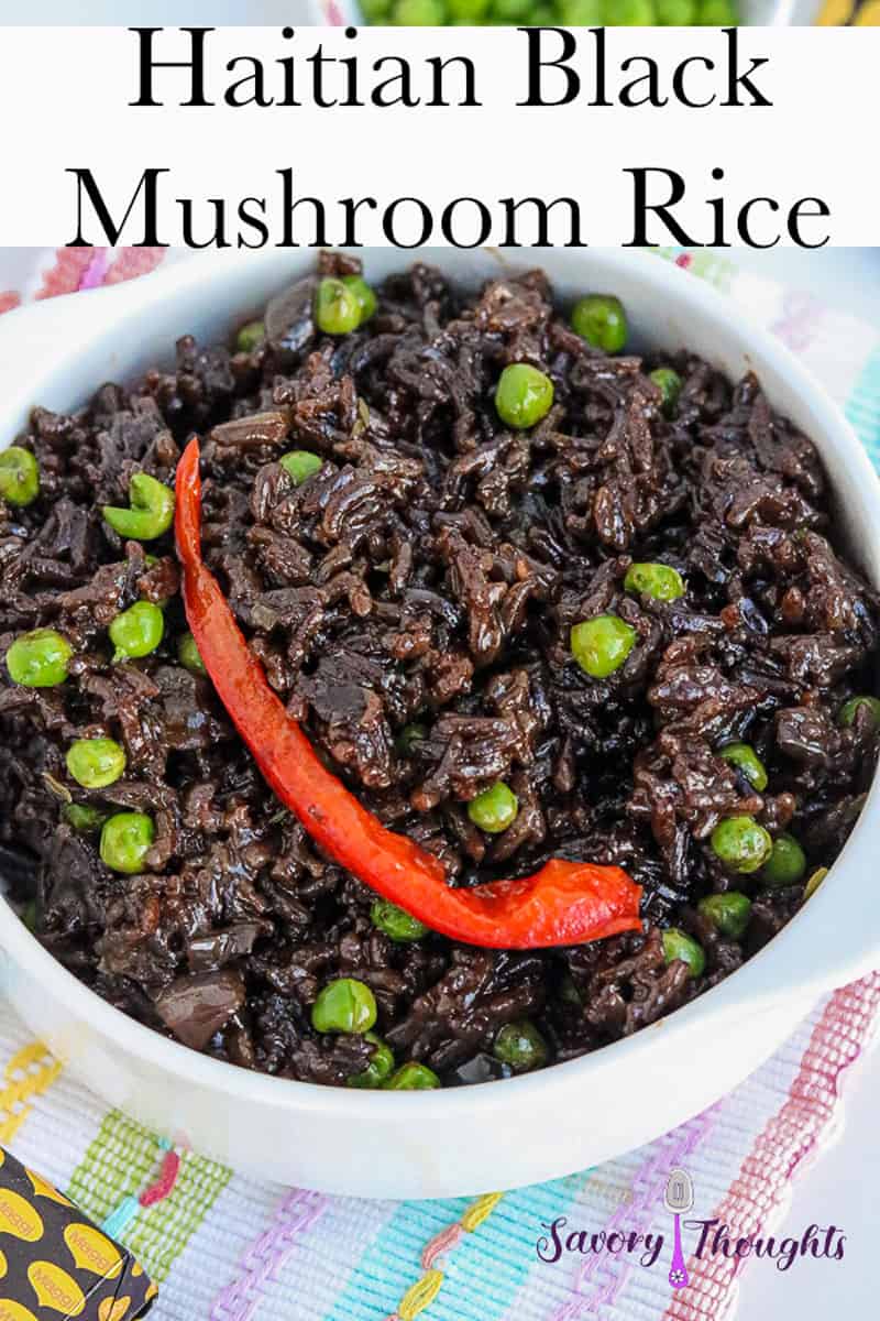 Haitian Black Rice (Diri Djon Djon & Video) - Instant Pot - Savory Thoughts