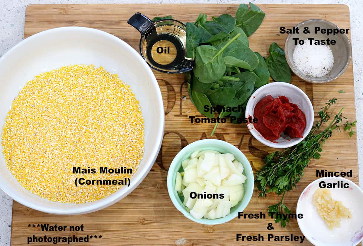 Mayi Moulin Ak Zepina (Haitian Cornmeal With Spinach) - Savory Thoughts