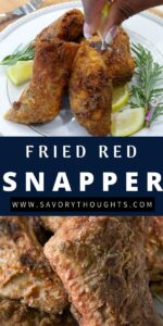 Fried Red Snapper - Haitian Style - Savory Thoughts