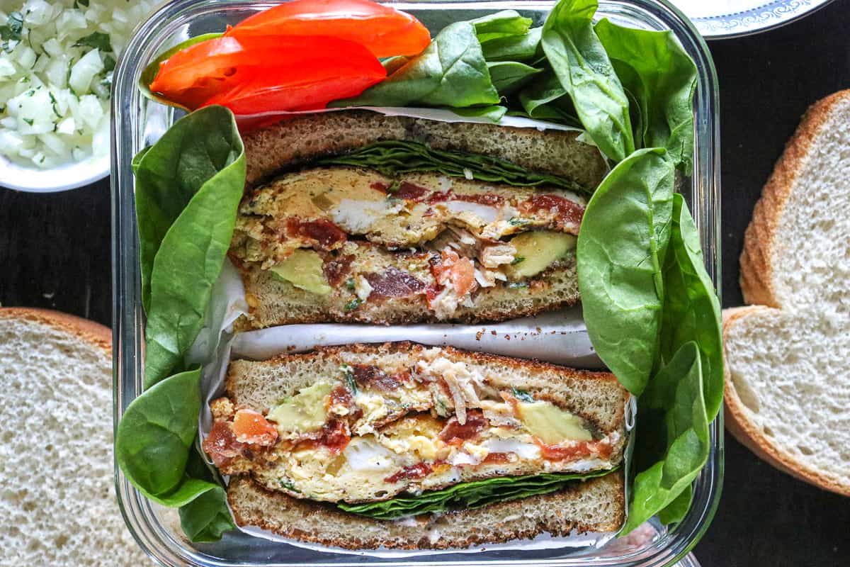 Haitian Eggs Breakfast - Turkey Egg Sandwich - Savory Thoughts