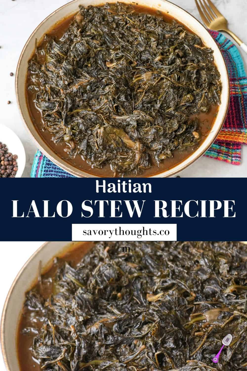 Bold Haitian Lalo Recipe {With Jute Leaves} - Savory Thoughts