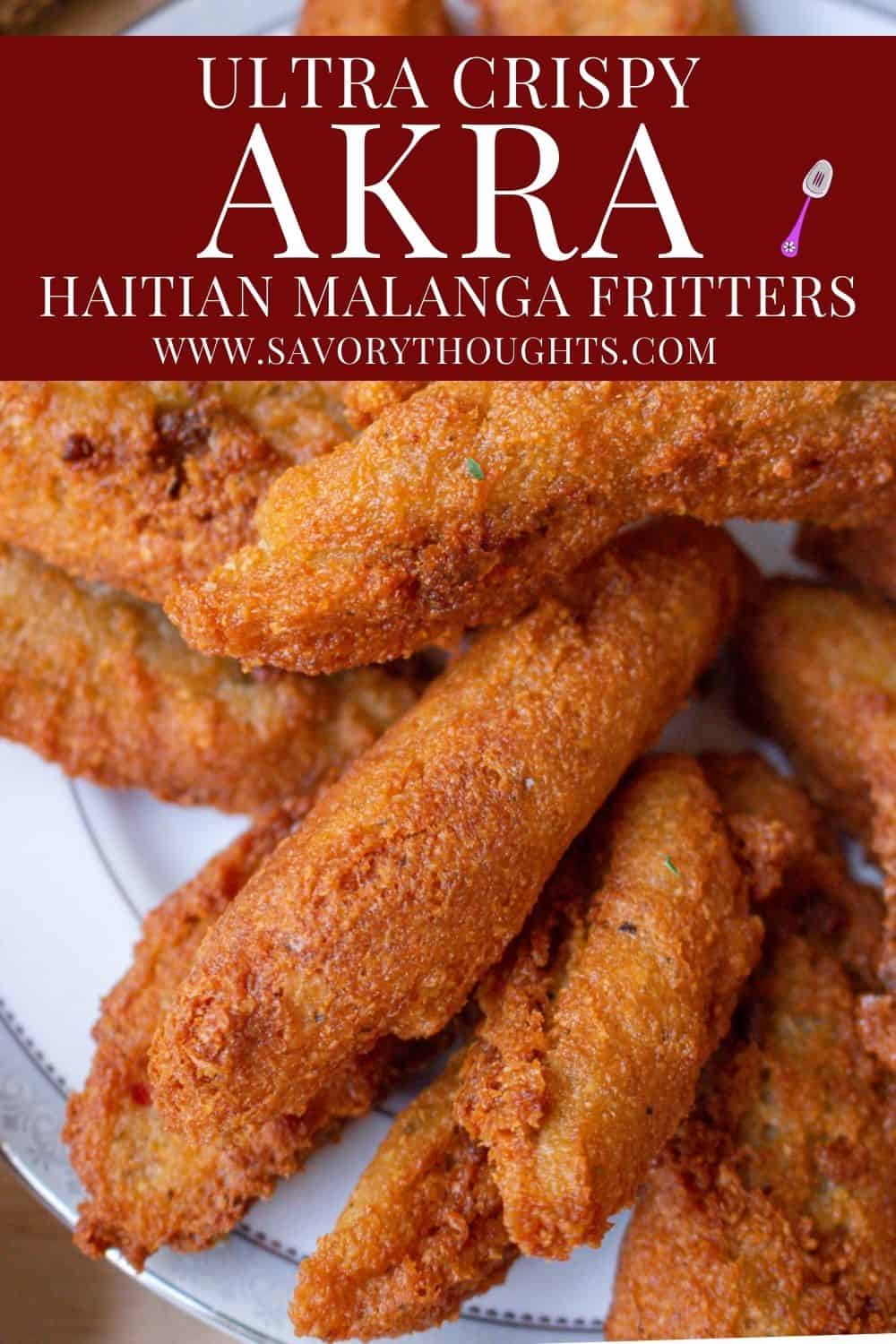 Crispy Haitian Akra (Accra) / Malanga Fritters - Savory Thoughts