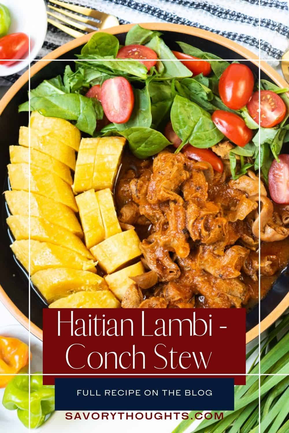 Instant Pot Haitian Lambi Stew {Conch Stew} - Savory Thoughts