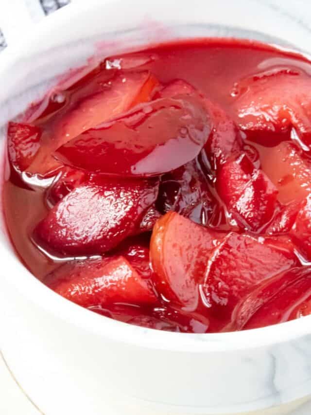 The Best Candied Plums - Savory Thoughts