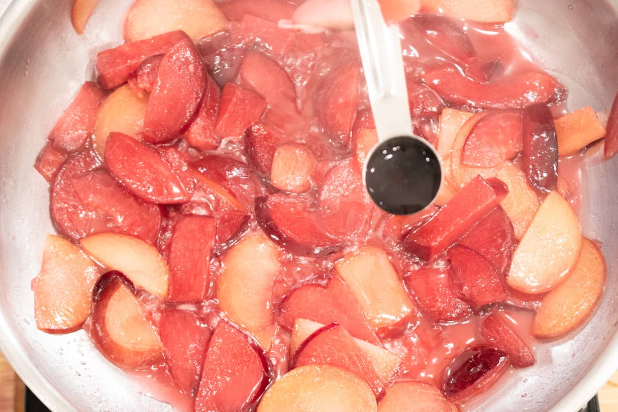 Candied Plums {Stovetop & Air Fryer Method} - Savory Thoughts