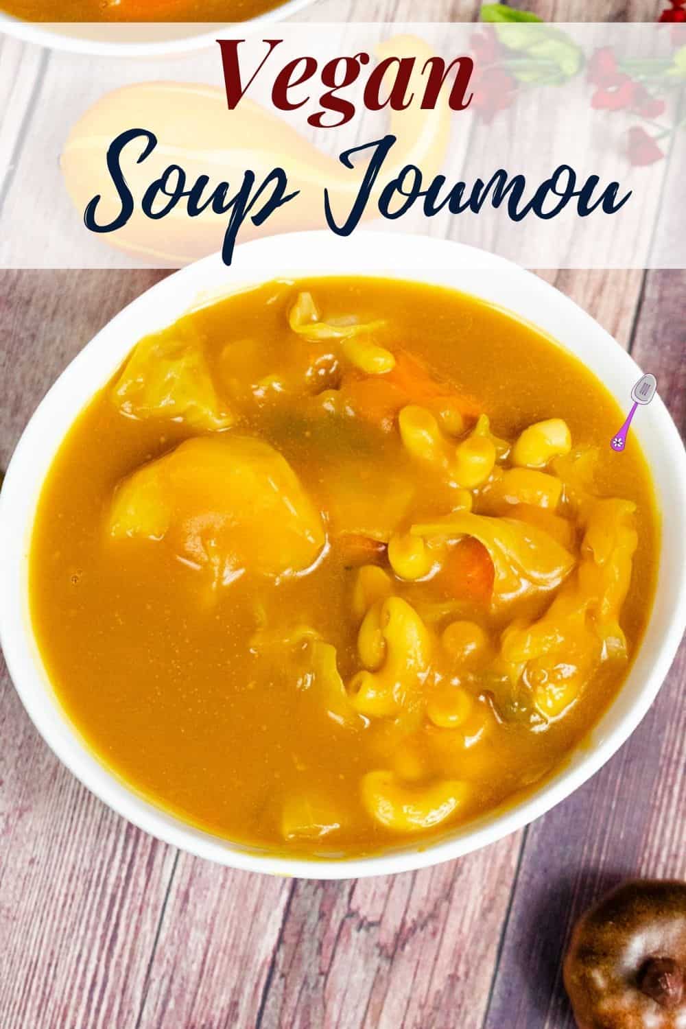 Vegan Soup Joumou (Haitian Pumpkin Soup) - Savory Thoughts