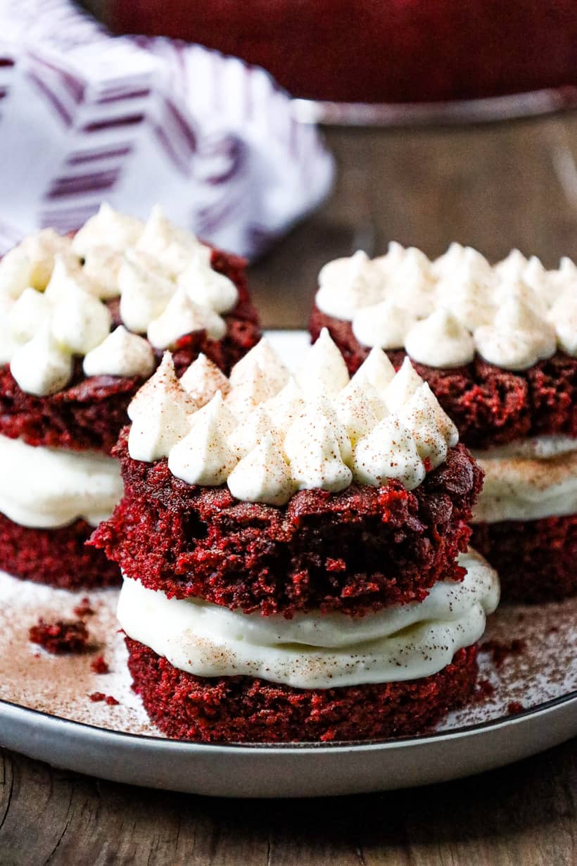 Mini Red Velvet Cake - Savory Thoughts