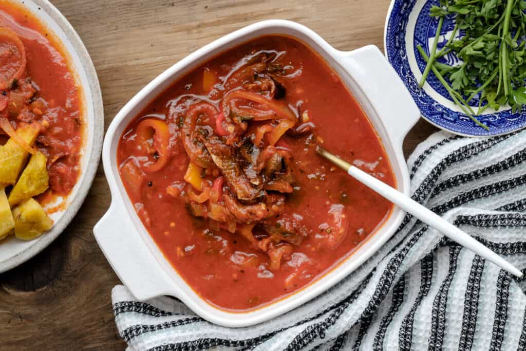 Haitian Style Smoked Herring {Aranso / Aransel} - Savory Thoughts