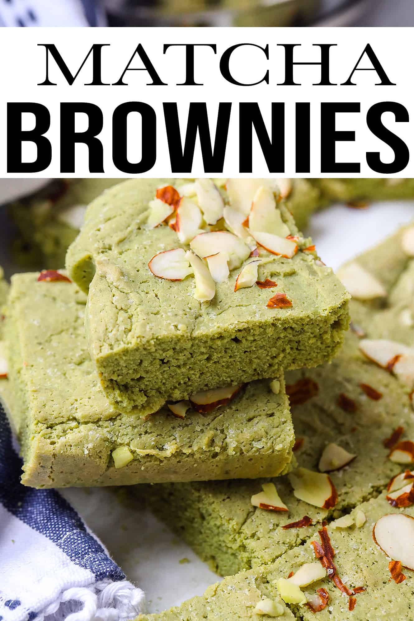 Matcha Brownies - Savory Thoughts