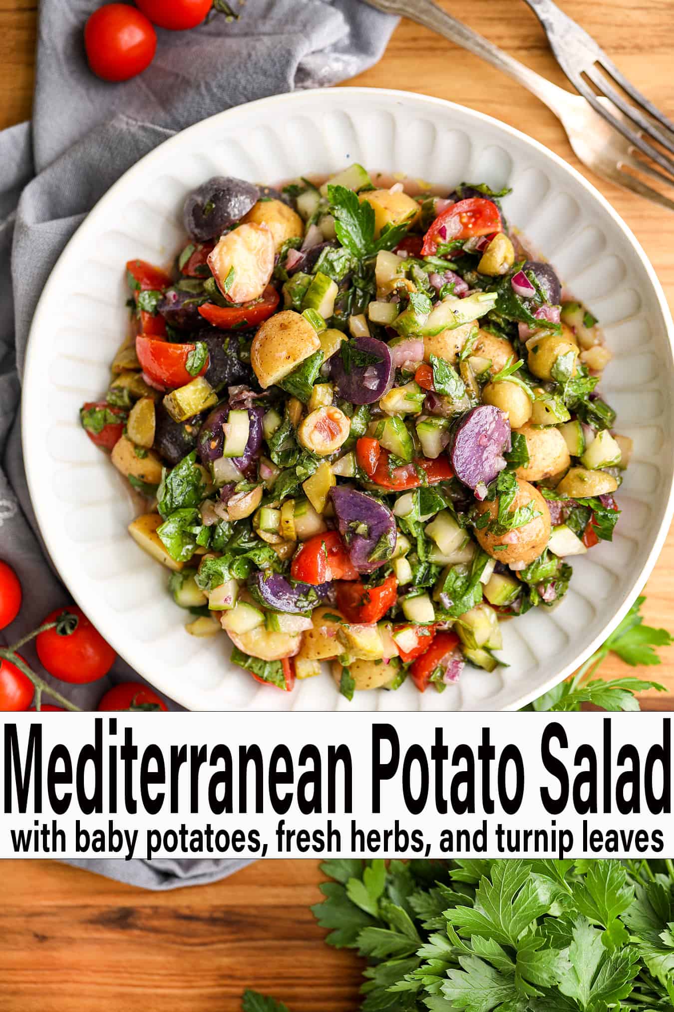 Mediterranean Potato Salad - Savory Thoughts