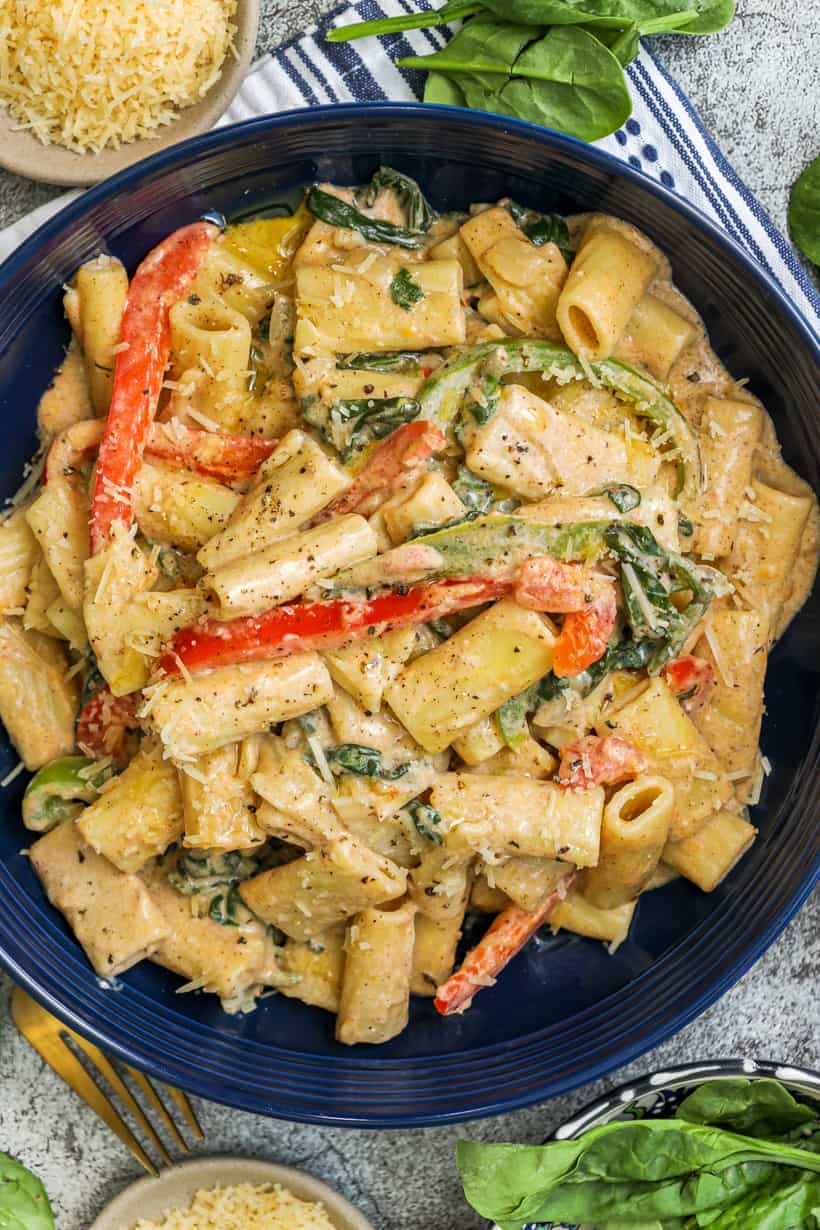 Rasta Pasta Recipe (Vegetarian) - Savory Thoughts