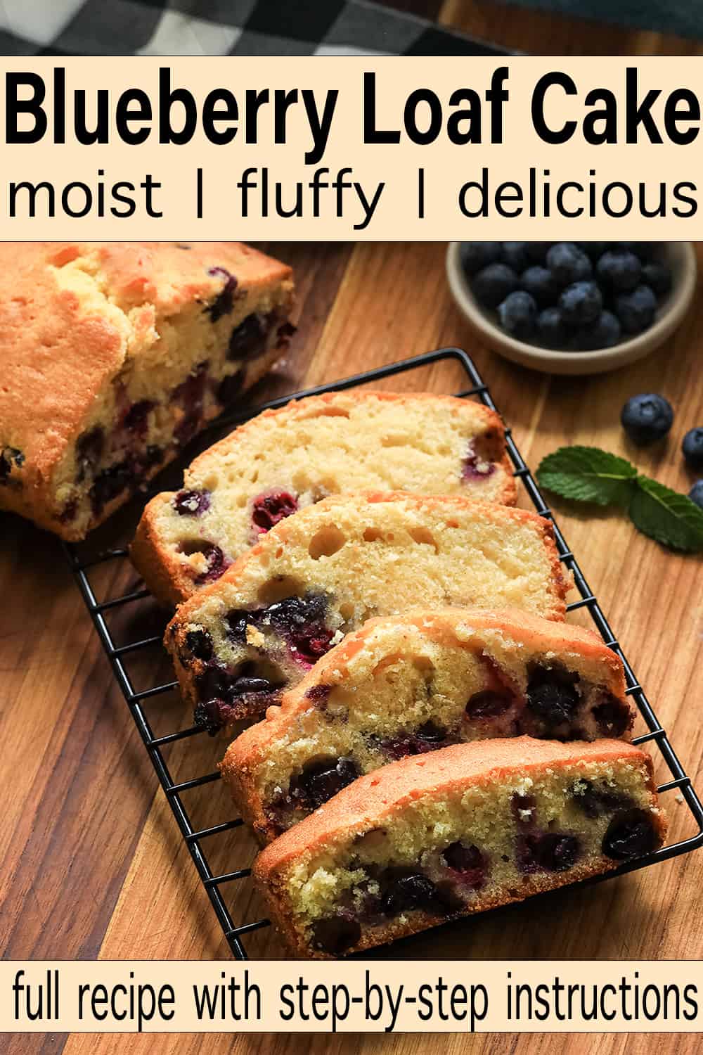 Blueberry Loaf Cake - Savory Thoughts