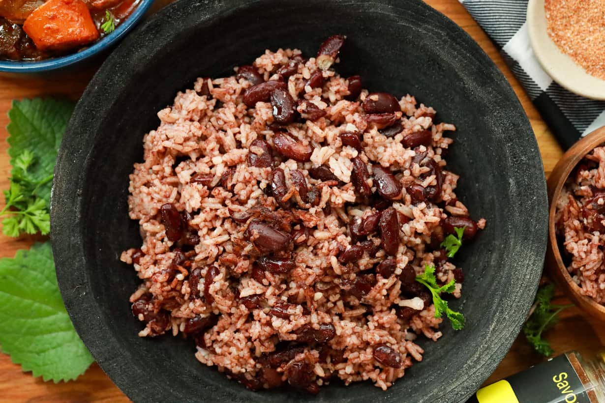 Diri Kole Ak Pwa Rouj (Red Beans & Rice) - Savory Thoughts