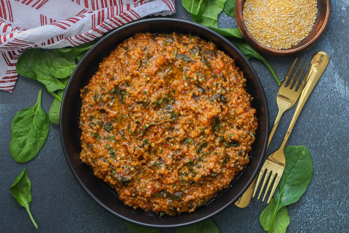 Mais Moulin Ak Zepina (Haitian Cornmeal With Spinach) - Savory Thoughts