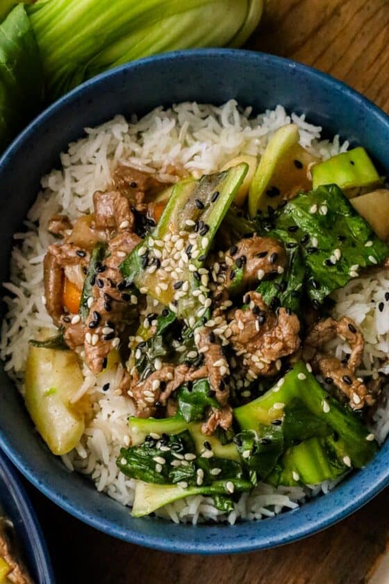 Beef Bok Choy Stir Fry - Savory Thoughts